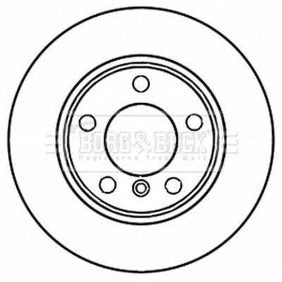 2x Brake Discs Vented Front 284mm BBD5263 Borg & Beck 34116792215 ...