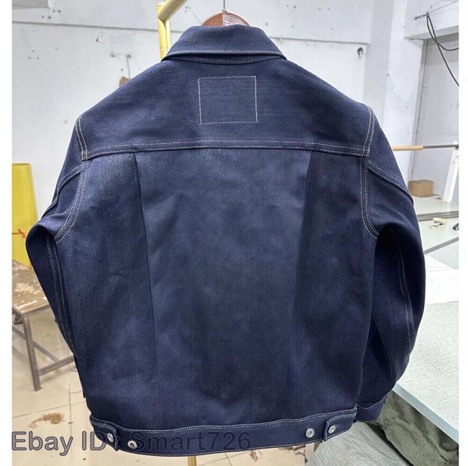23oz Heavyweight Denim Jacket Men's Work Coat Vintage Casual Coat Retro ...