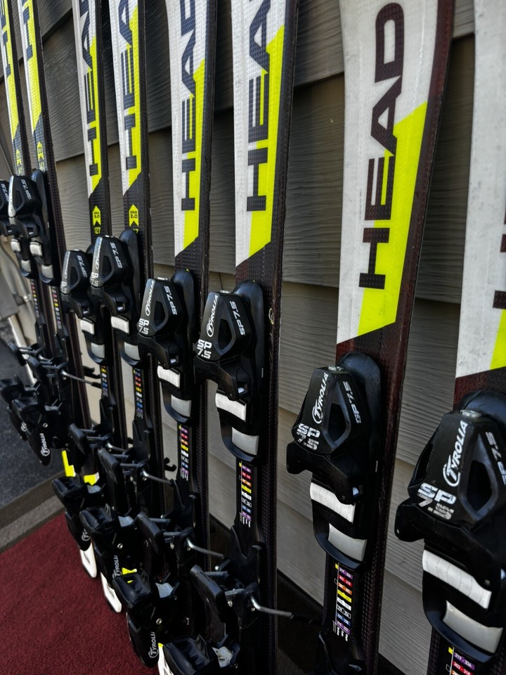Head Supershape Team Kids Jr Skis w/Tyrolia SP 7.5 Bindings Great ...