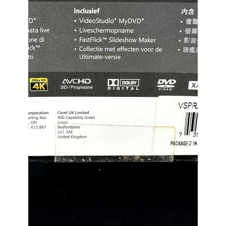 Corel VideoStudio Ultimate v.X10 Box Pack New Computer Software Video ...