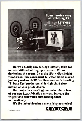 Vintage Print Ad Keystone Camera Boston MA Projector | May 1964 | eBay