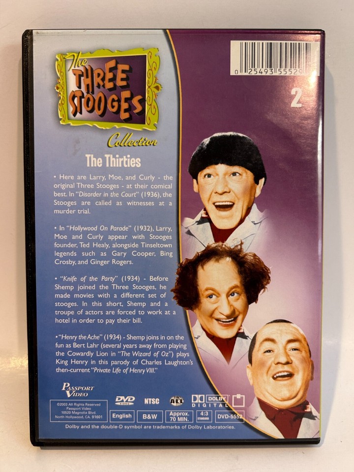 The Three Stooges Collection - Volume 2: The Thirties (DVD) 25493555295 ...
