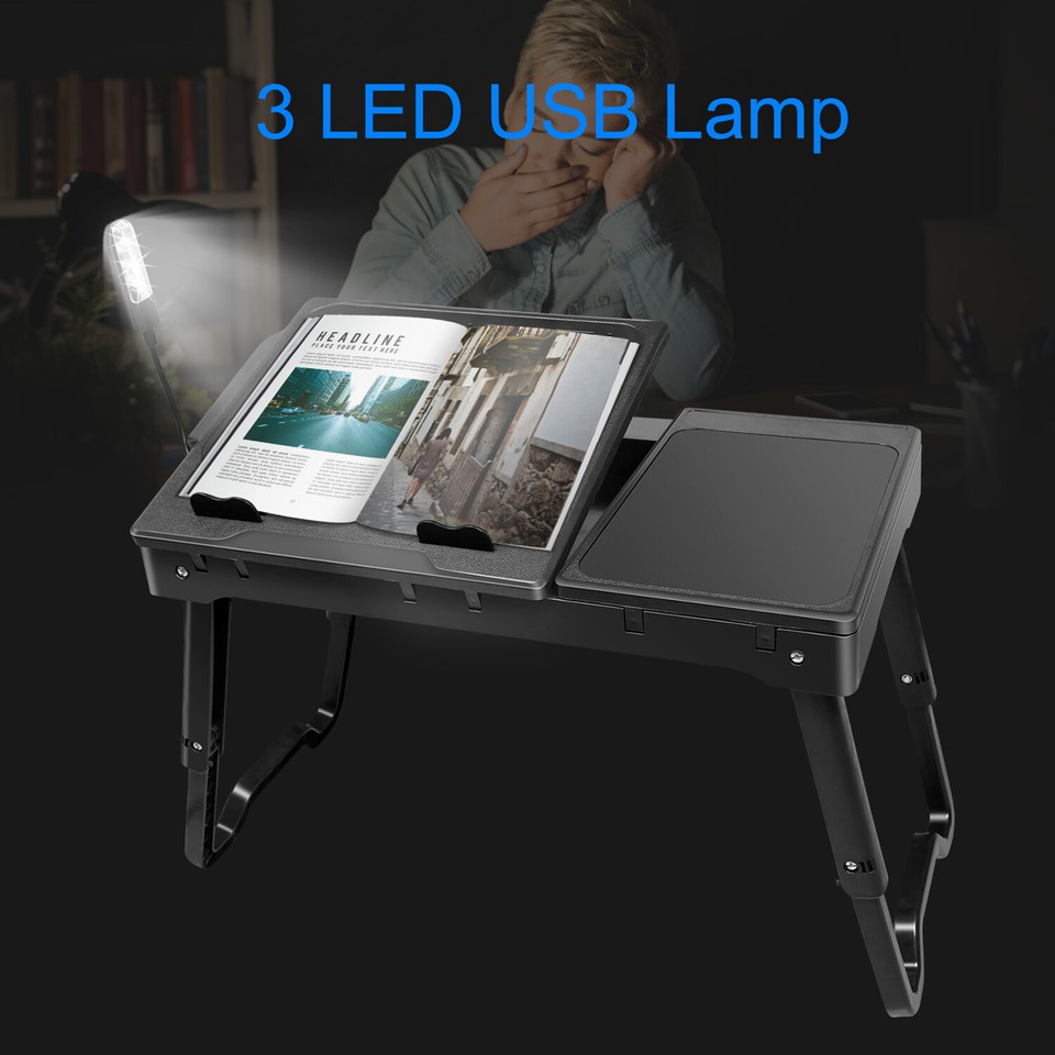 Foldable Laptop Table Tray Desk Tablet Desk Stand Bed Sofa Couch W ...