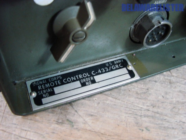 *US Army Military Radio Phone Telepnone Remote Control Group C-433/GRC ...