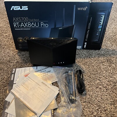 ASUS RT-AX86U Pro (AX5700) Dual Band WiFi 6 Extendable Gaming Router ...