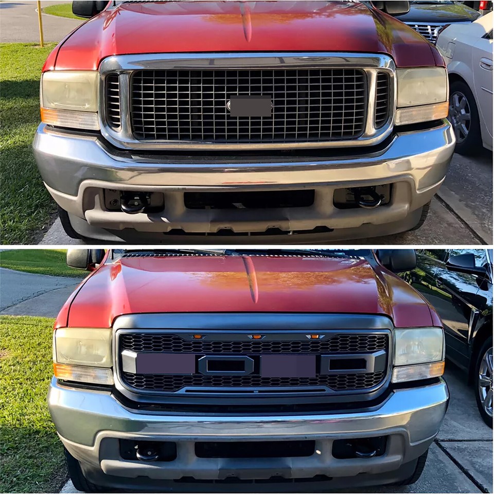 For 1999-2004 Ford F-250 F-350 Front Bumper Upper Grille Hood Raptor ...