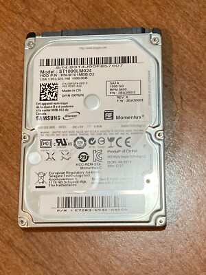 Samsung ST1000LM024 Hard Drive 1000GB RPM 5400 | eBay