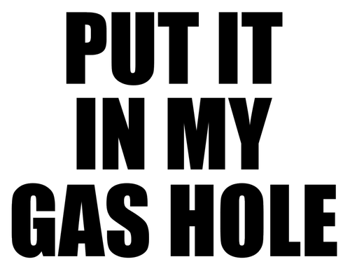 PUT IT IN MY GAS HOLE Vinyl Decal, Bumper Sticker, JDM, Funny, Gas ...