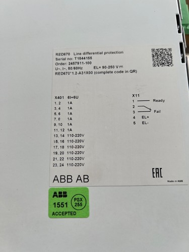 ABB RED670 Line Differential Schutz 1MRK004810-AC | eBay