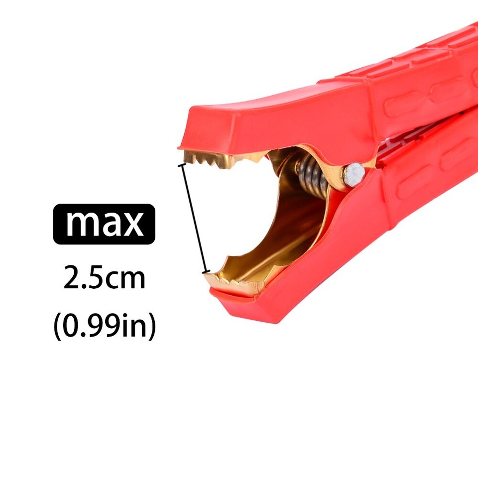 US Location 100A Car Battery Clamps Alligator Test Crocodile Clips Pure ...