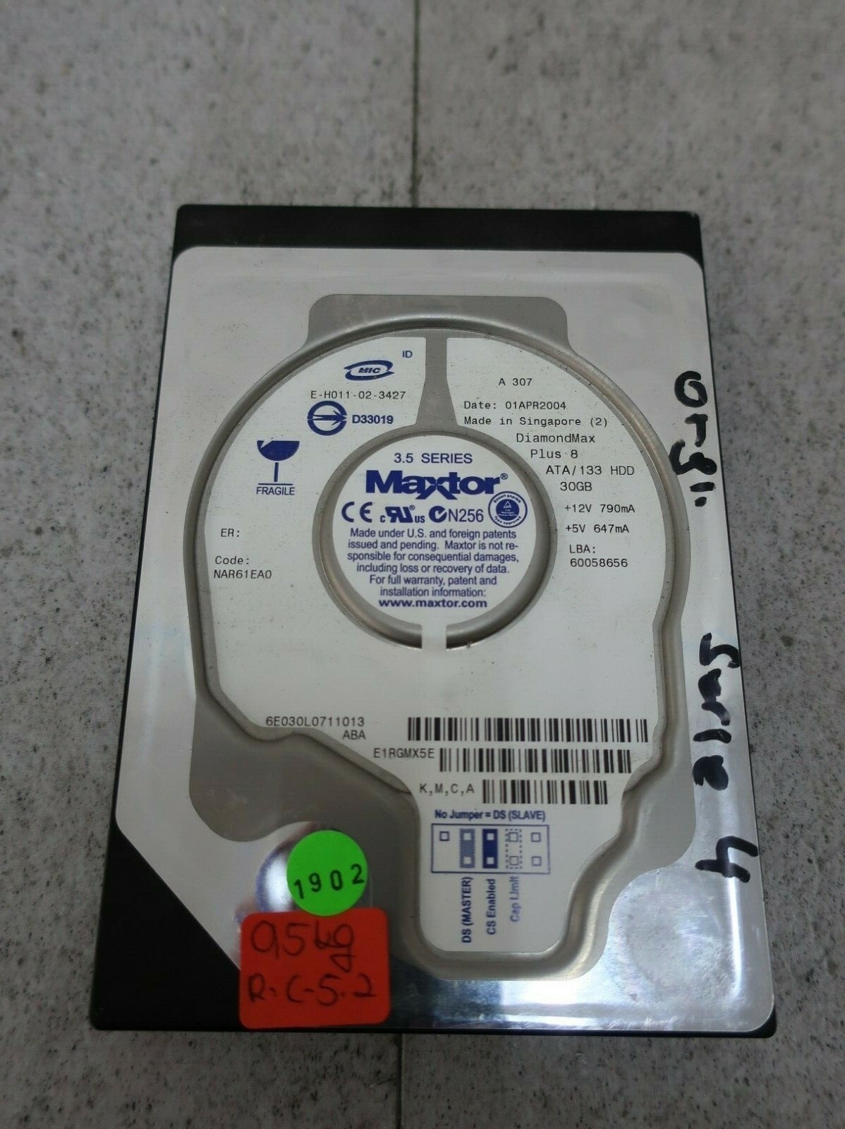 Maxtor N256, interne HDD Festplatte 30.7GB E-H011-00-3230 | eBay.de