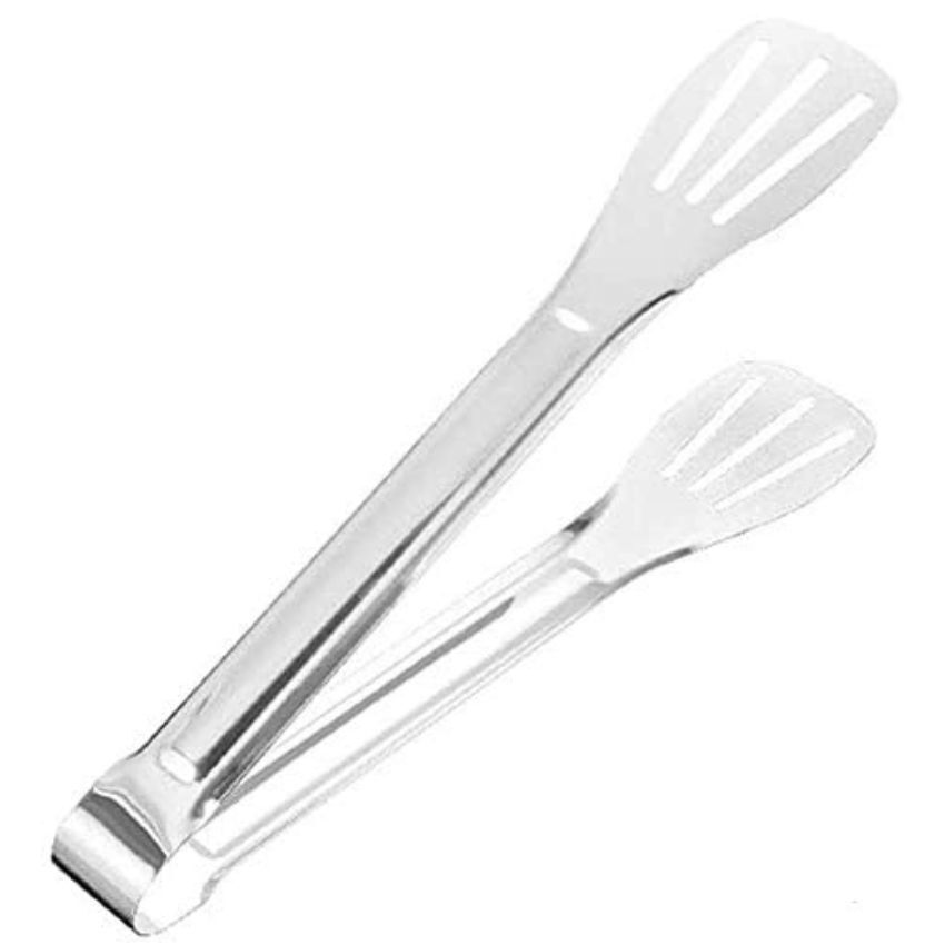 METAL TONG FOOD SERVING HEAT RESISTANT 9" TONGS COOKING KITCHEN TOOL ...