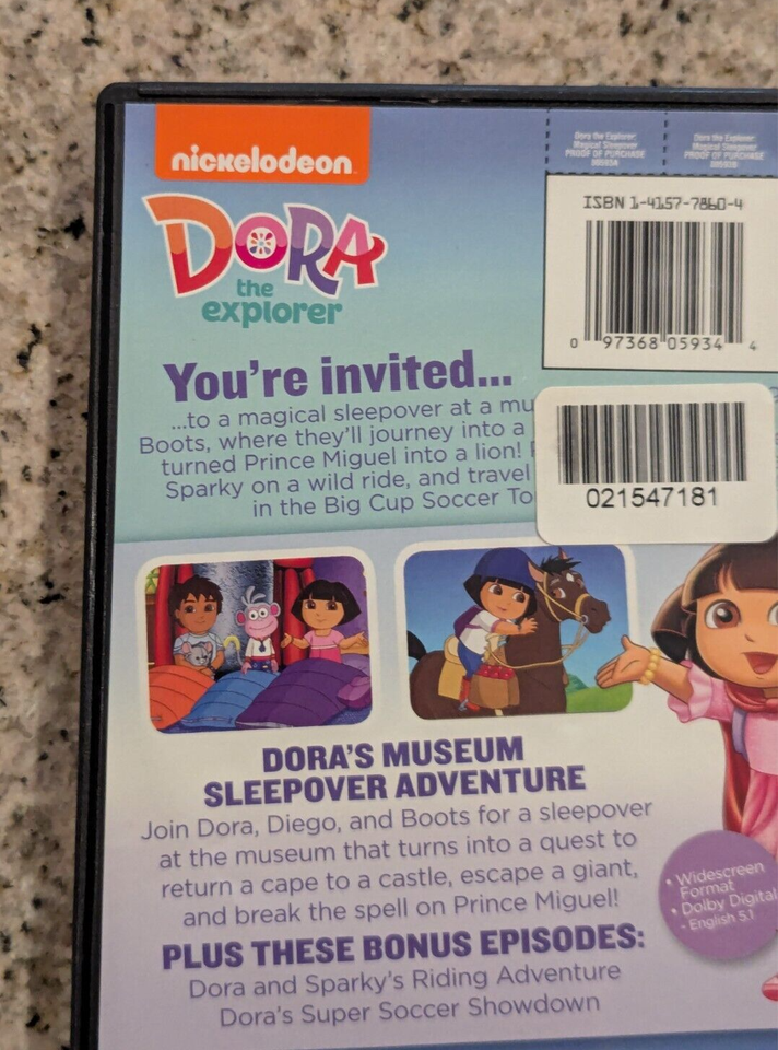 Dora the Explorer: Dora's Magical Sleepover (DVD 2013 / 14) Widescreen ...