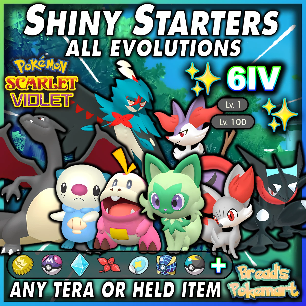 Shiny Starter Evolutions