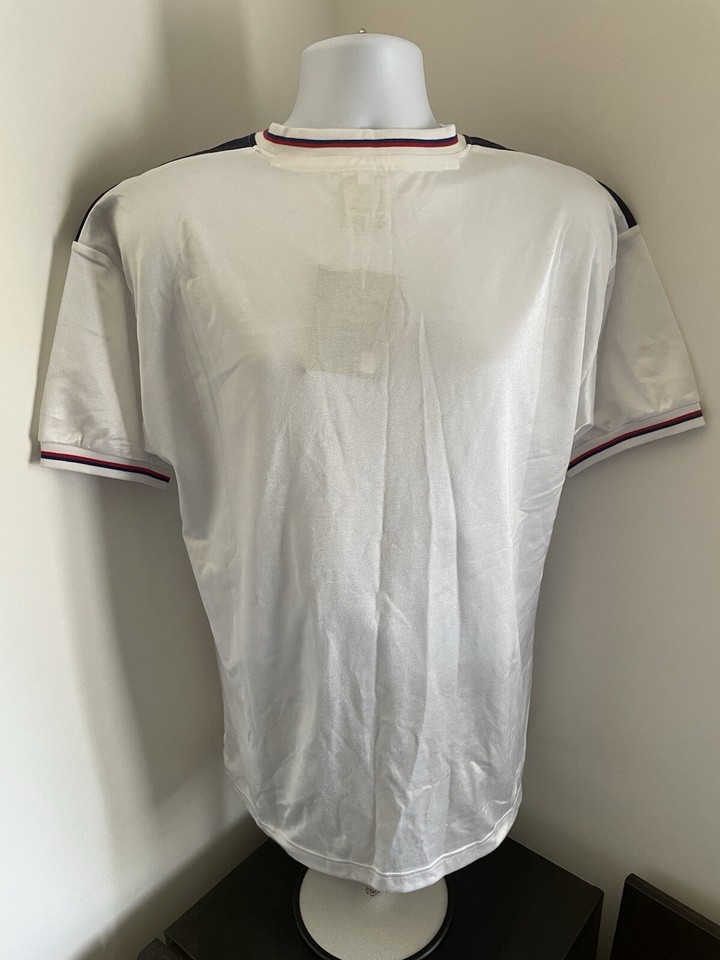 England 1982 Home Score Draw Shirt White Mens Size Large BNWT | eBay UK