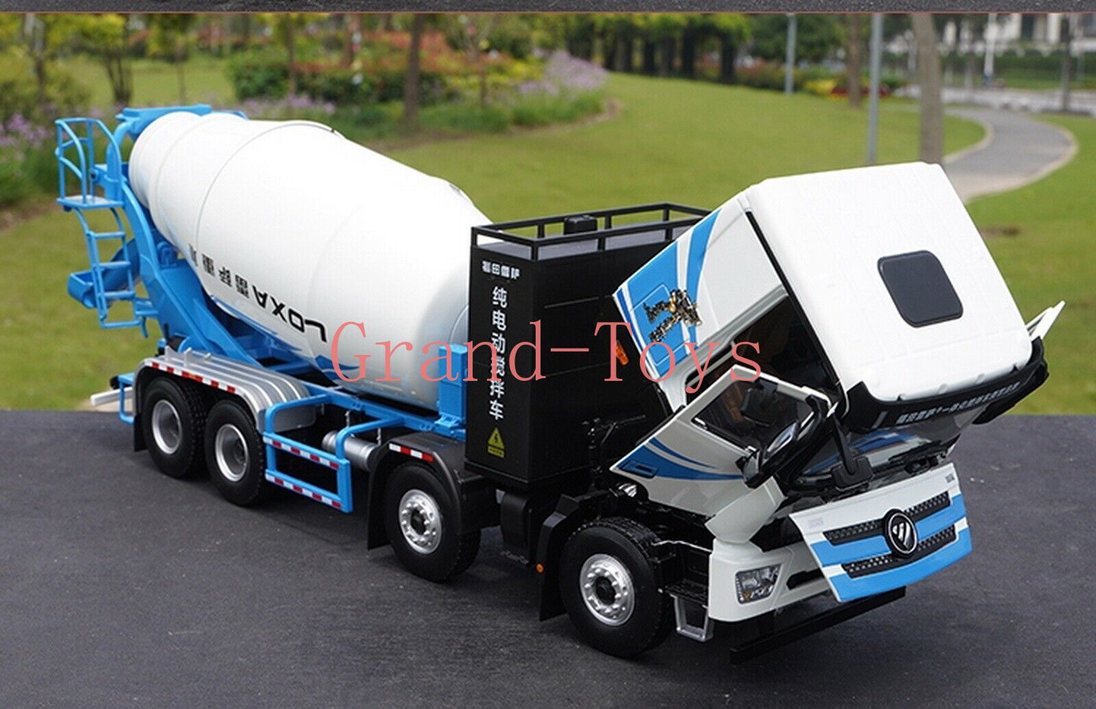 1/24 Scale FOTON LOXA Concrete Mixer Truck 4-axle PEV Diecast Car Model ...