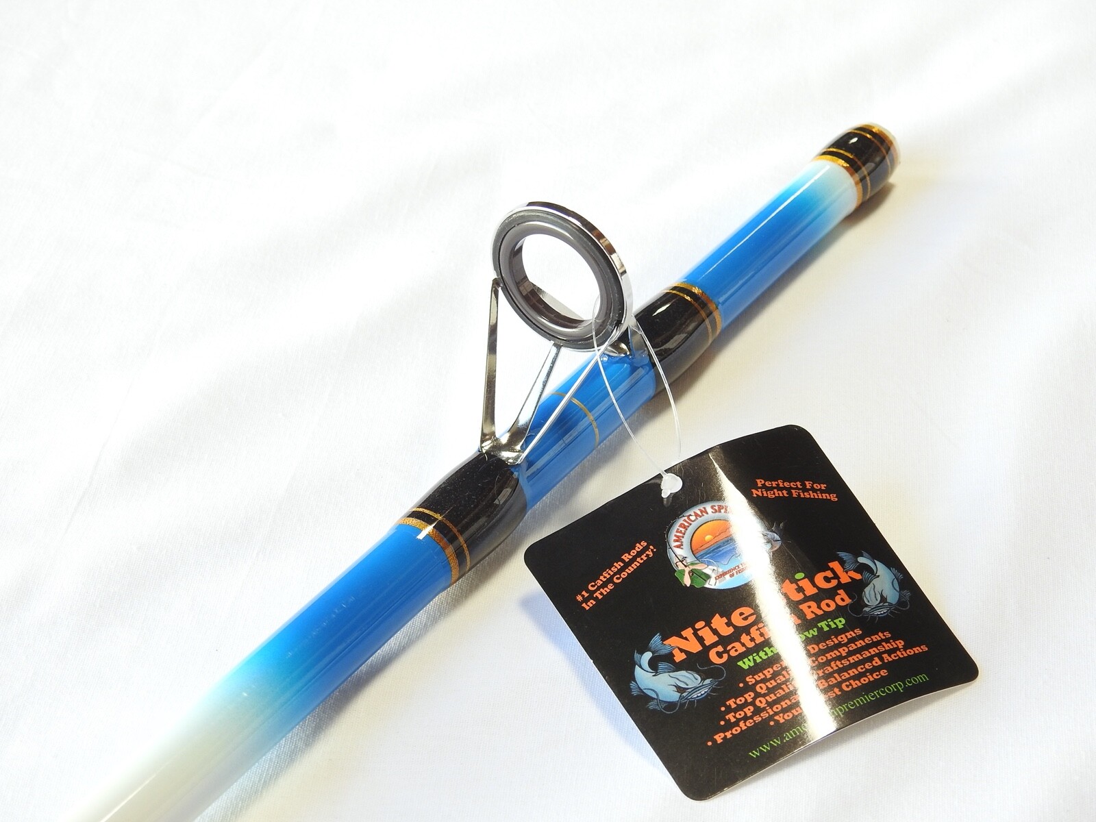 Classic Nite Stick Catfish Spinning Rod 8' 2PC Glow Tip Blue | eBay