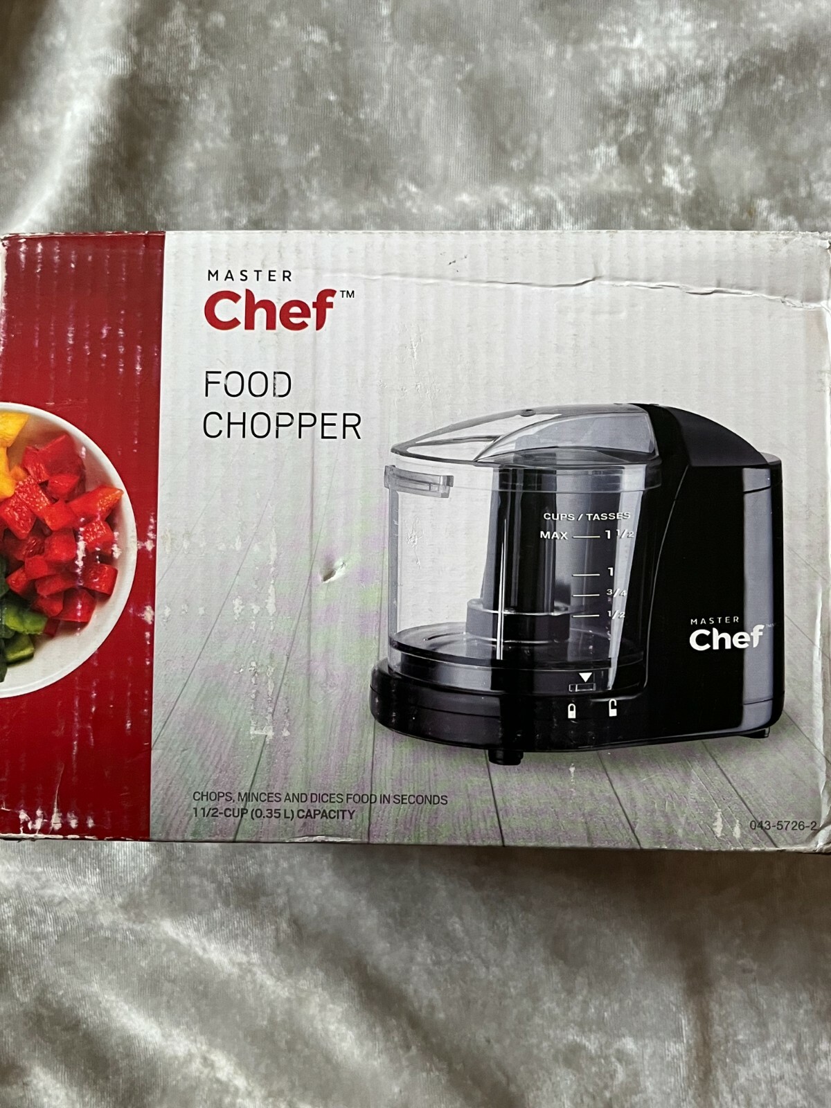 Master Chef Mini Food Chopper 1 1/2 Cup Cut Vegetables Kitchen Gadget ...