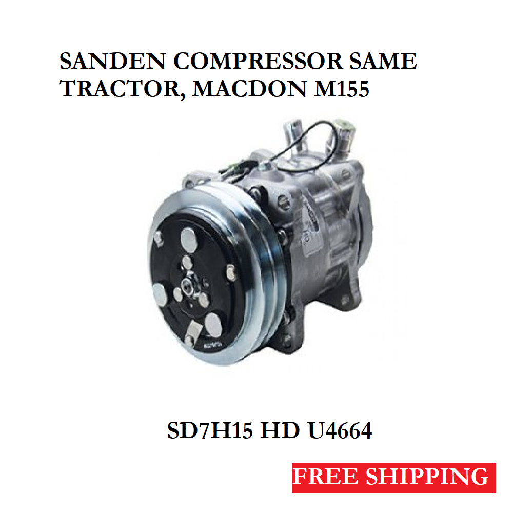 SANDEN COMPRESSOR SAME TRACTOR, MACDON M155, SD7H15 HD U4664 | eBay