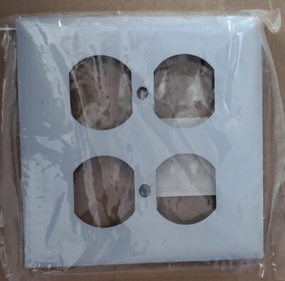 *QTY 49* HUBBELL SS82 Quadruplex Wall Plate, 2 Gang Cover Plate ...