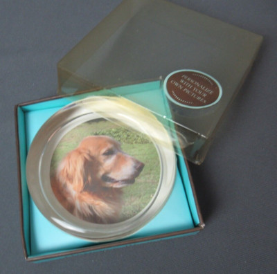 NIB Heavy Glass Paperweight To Put Photo Inside Memory Block Twos ...