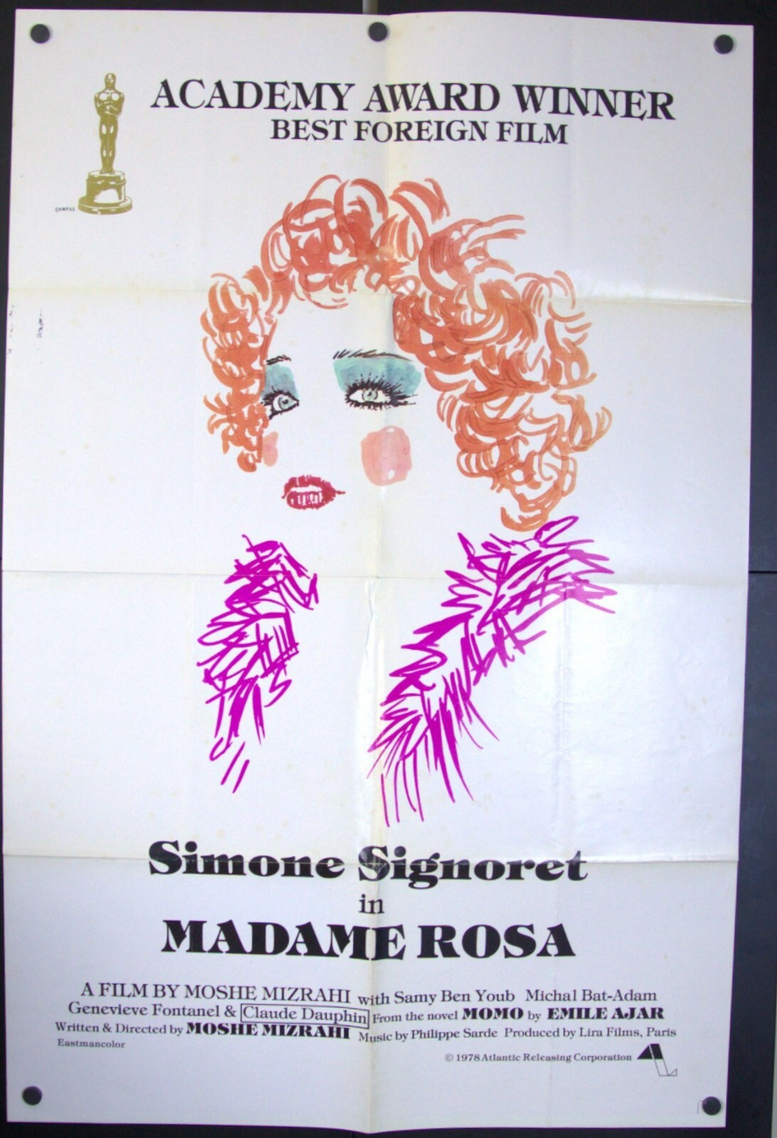 Madame Rosa - 1977 Original One Sheet Poster. Simone Signoret, French | eBay