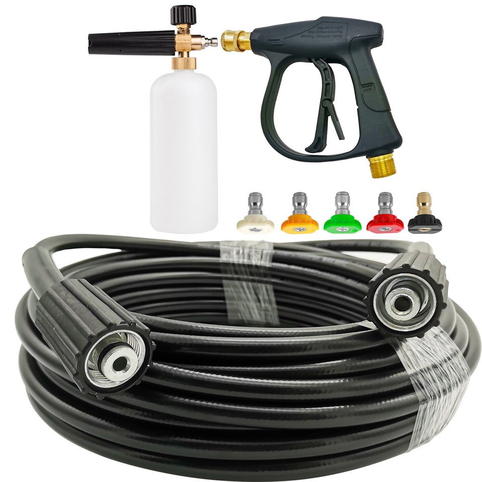 High Pressure 4350PSI Car Power Washer Gun Spray Wand Lance Nozzle and ...