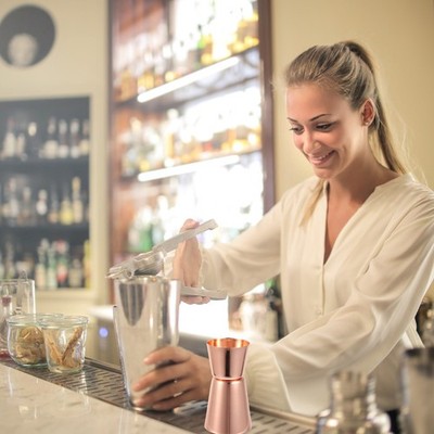 2 Pcs Ounce Jigger Jiggers for Bartending Stainless Measuring Cups ...