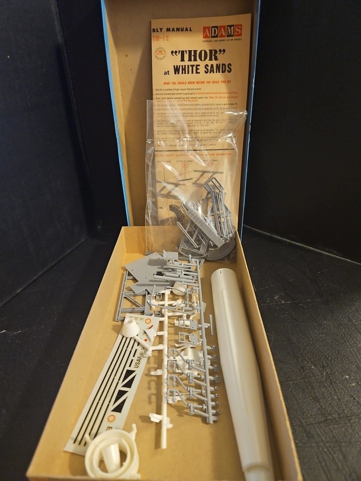 Vintage ADAMS MODELS Douglas Thor White Sands Missile KIT #162:98 | eBay