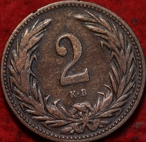 1904 Hungary 2 Filler Copper Foreign Coin | eBay