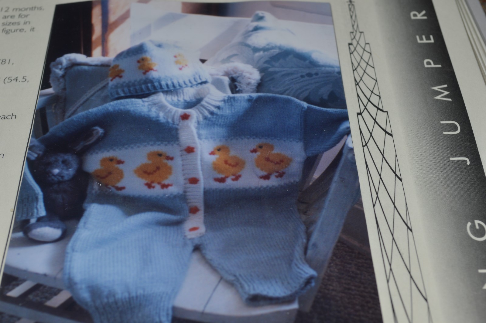 Karabella Knitting Pattern Duckling Jumper & Hat Babies 6 mos to 18 mos ...