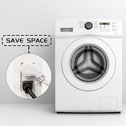 20ft Extension Cordflat Plug 3 Prong Short Extension Cordswhite 16 ...