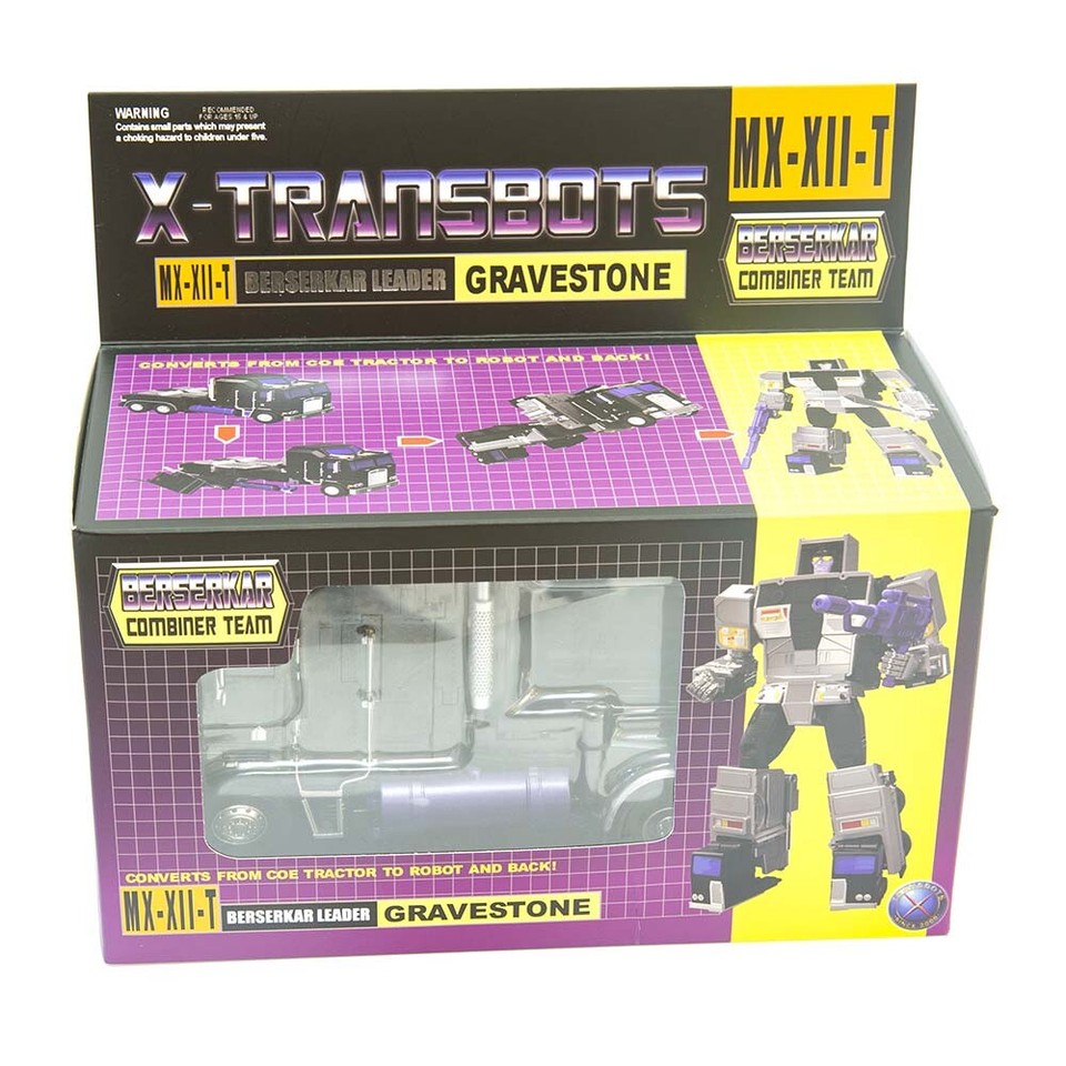 X-Transbots MX-12T Motormaster Younger Version GRAVESTONE G1 Menasor in ...