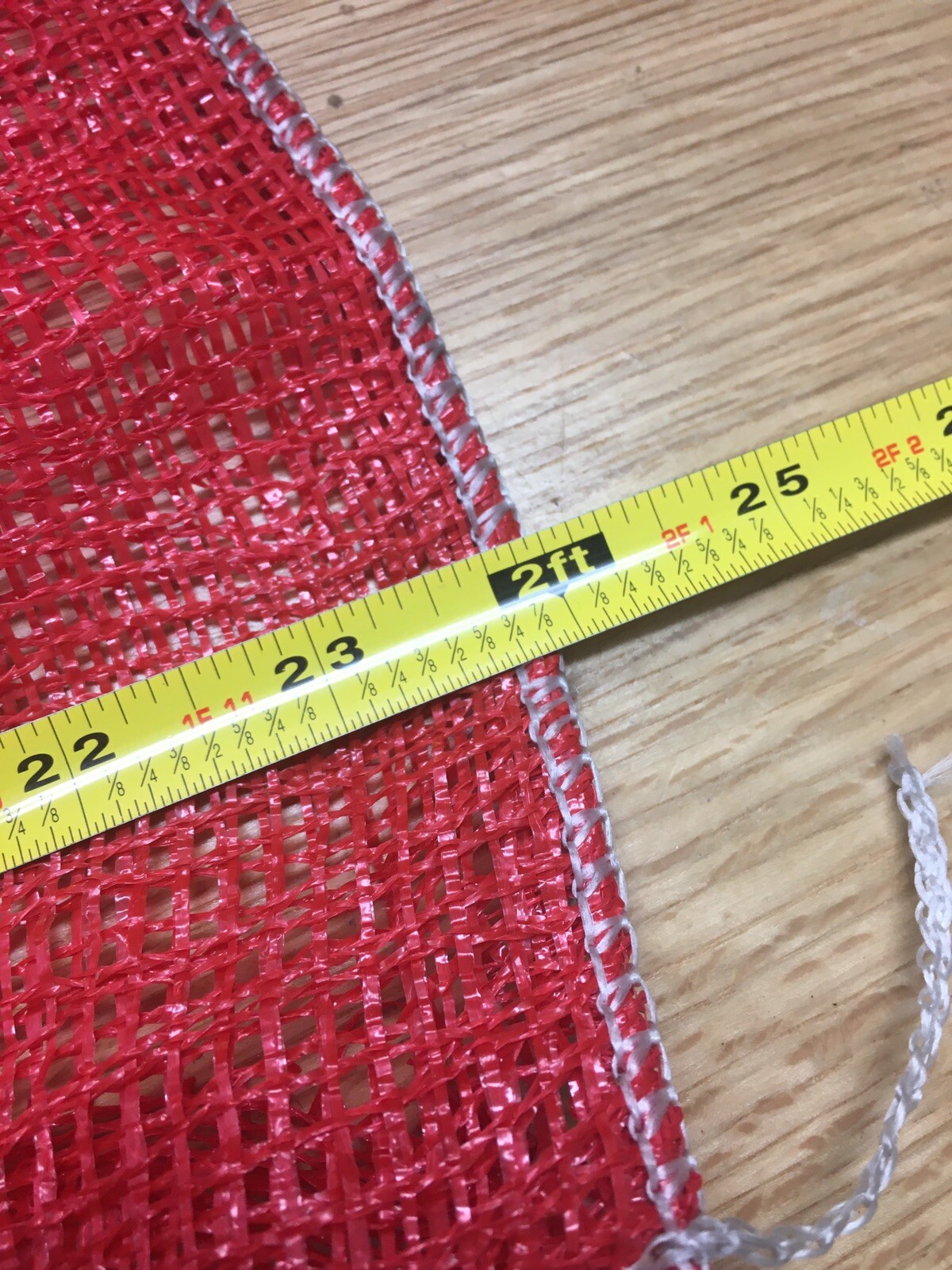 50 NEW Red mesh bag w drawstring produce onions potatoes oysters ...