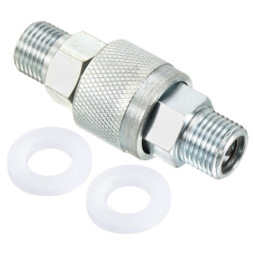 Hydraulic Quick Connect Coupler Set M16x1.5mm Male Pipe Fitting Silver ...