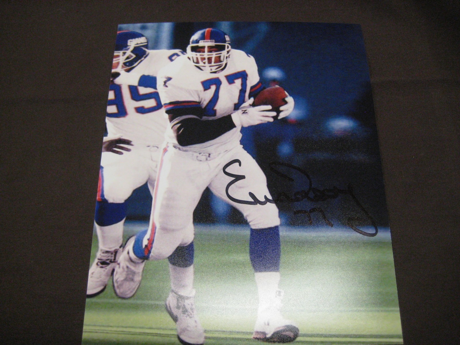 NY GIANTS SUPER BOWL XXI & XXV CHAMPION ERIC DORSEY AUTOGRAPHED 8X10 ...