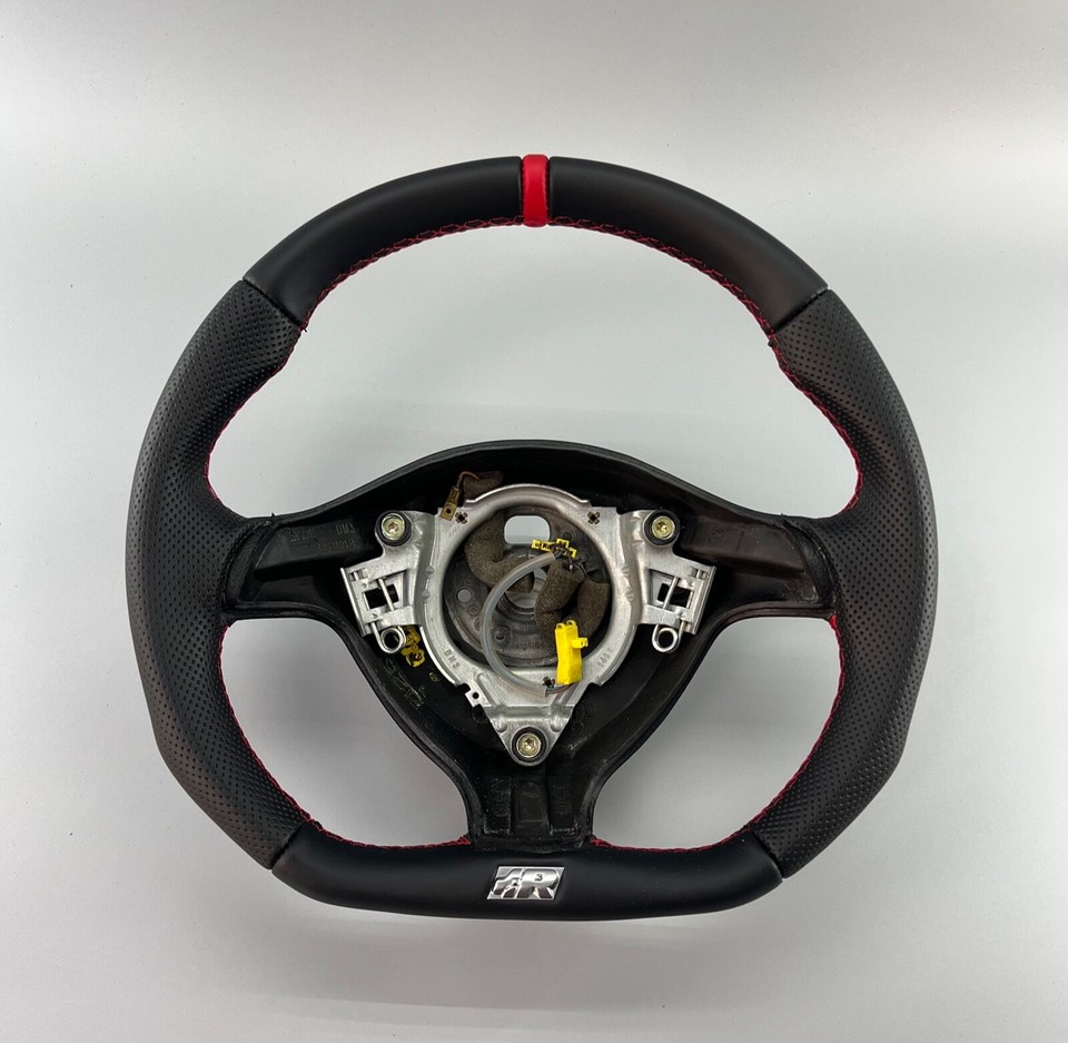 VW Golf MK4 GTI R32 Flat bottom Custom made Full Reshaped NEW LEATHER ...