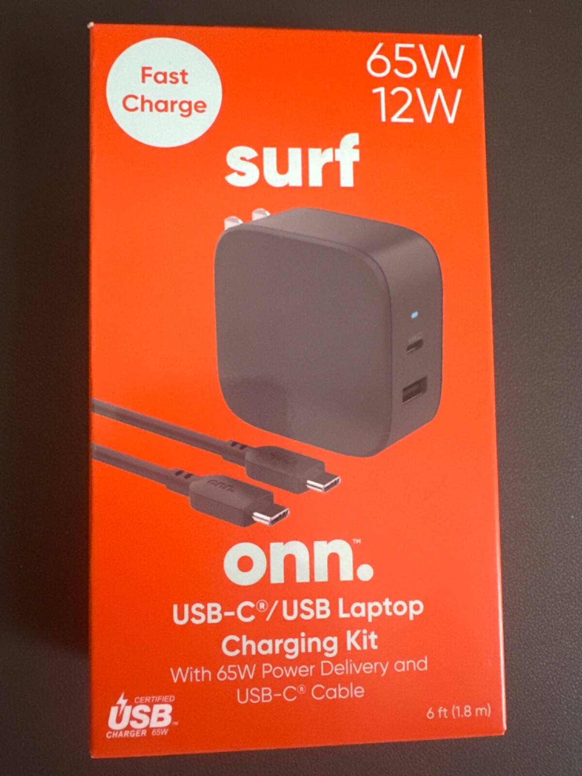 Laptop Charger ONN SURF USB-C 6', Laptop Charger Kit, New in Box 67 ...