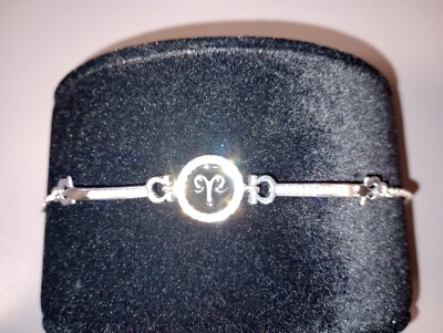 Zodiac/Horoscope Sign Braclet (Aries)Silver Plated With Artifical ...