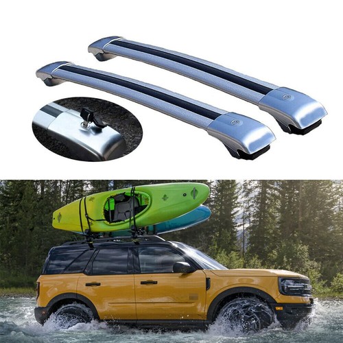 2Pcs Fits for Ford Bronco Sport 2021-2023 Roof Rail Racks Cross Bars ...
