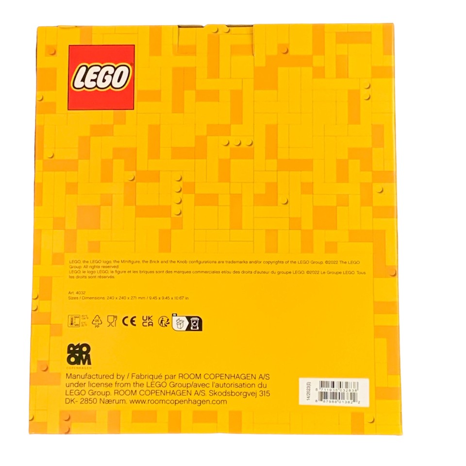 LEGO LARGE Halloween Orange Jack-O-Lantern Pumpkin Storage Head ...