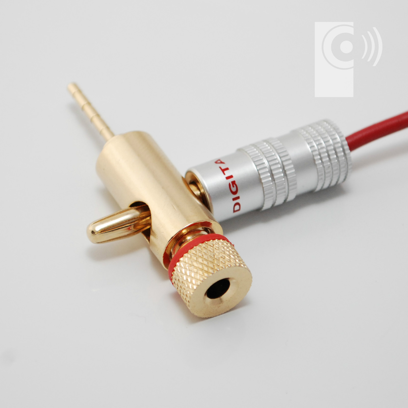 2 x Professional 2mm Gold Plated Pin Connectors / Banana plug Adaptor ...