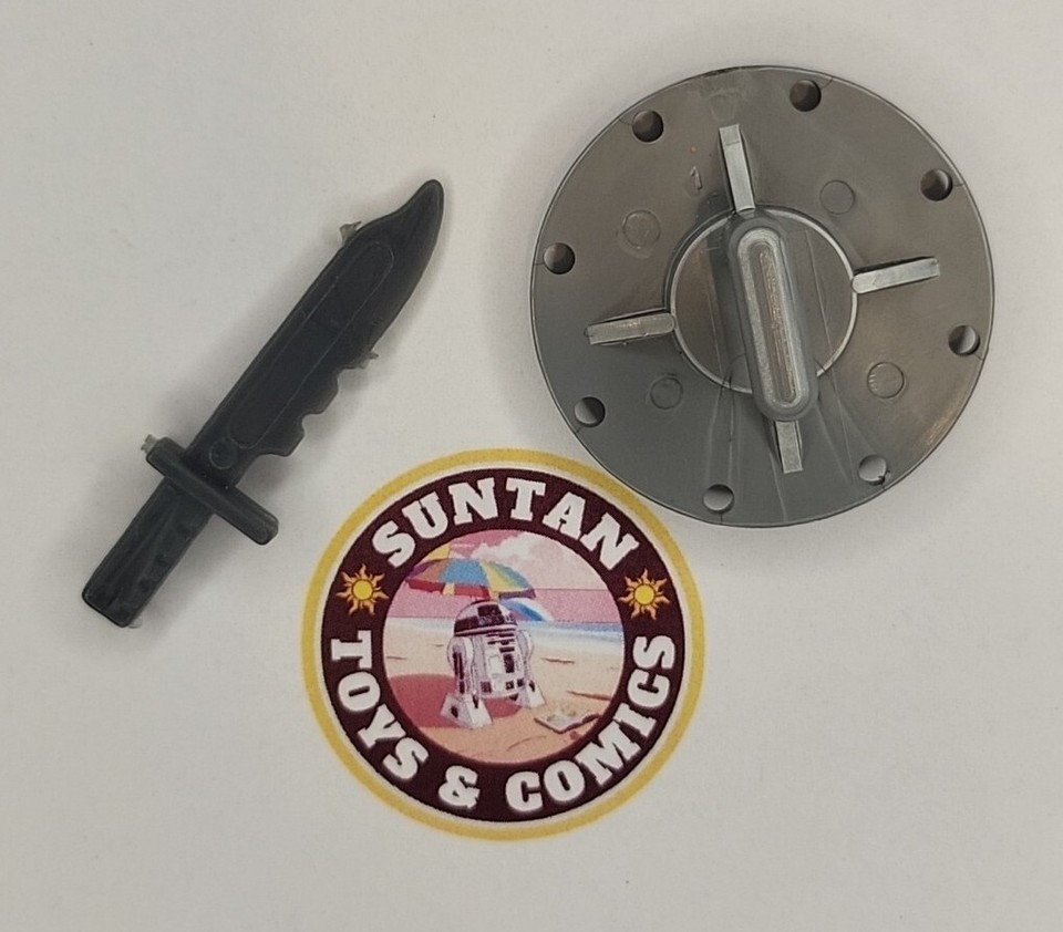 TMNT Rocksteady Knife & Shield Weapon Accessory-Part Vintage Ninja ...