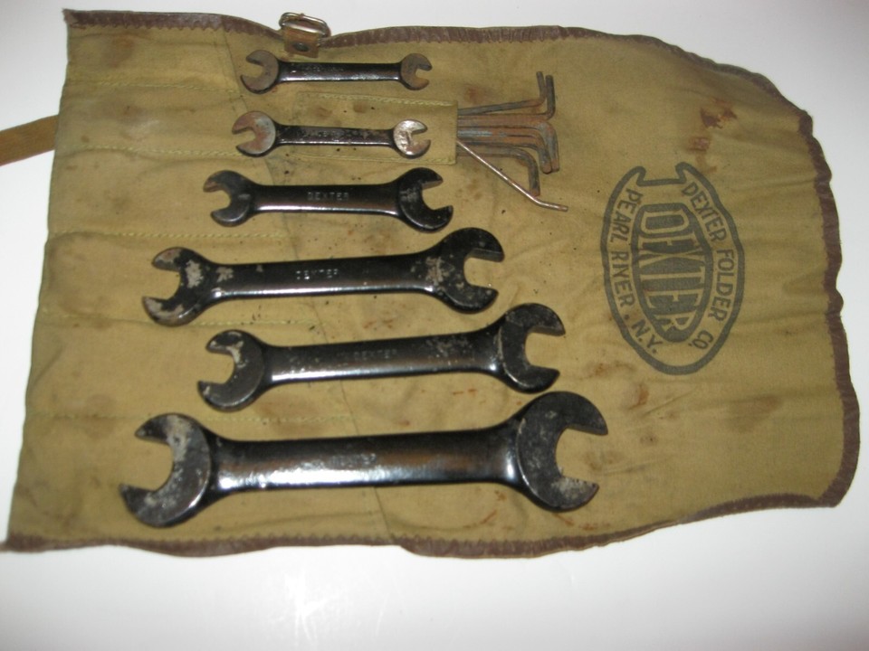 Vintage RARE Dexter Open End Wrench Set and hex wrench set in original ...