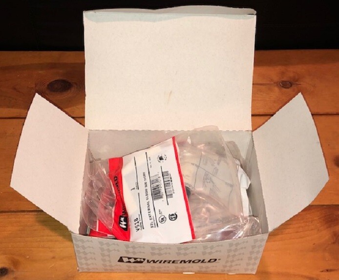 WIREMOLD V518, STL External Elbow 500, Ivory box of (10) packs, NIB | eBay