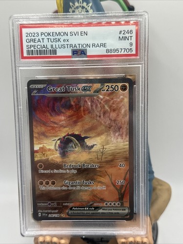 GREAT TUSK EX 246/198 Scarlet & Violet Pokemon Svi-EN 2023 PSA Mint 9 ...