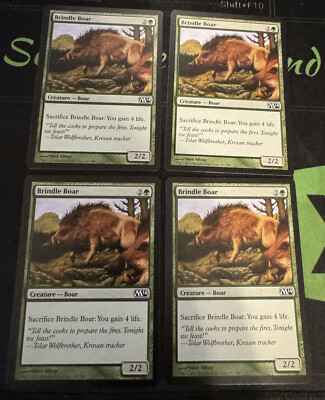 Brindle Boar X4 M14 2014 Core Set Magic the Gathering MTG | eBay