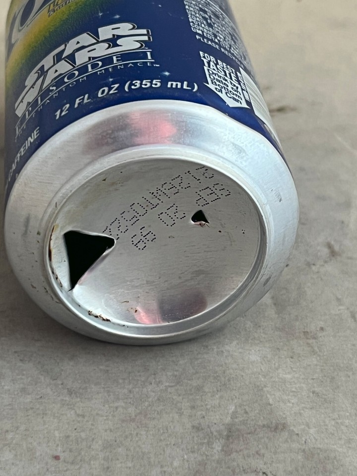 Pepsi Storm Star Wars Episode 1 Lemon Lime Soda Pop Can Bottom Opened ...
