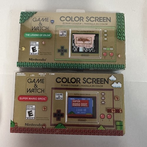 Nintendo Game & Watch The Legend of Zelda Super Mario Bros Bundle New ...