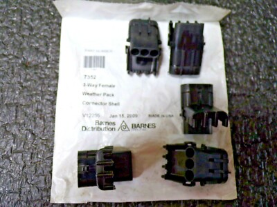 Automotive Terminal Parts Weather Pack Connector Shells, 5 PK., (RG) | eBay